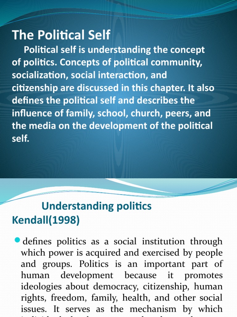 Understanding the Political Self | PDF | Citizenship | Identity (Social ...