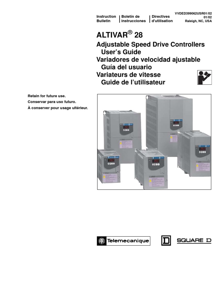 Altivar® 28 Adjustable Speed Drive Controllers User Guide | Electrical ...