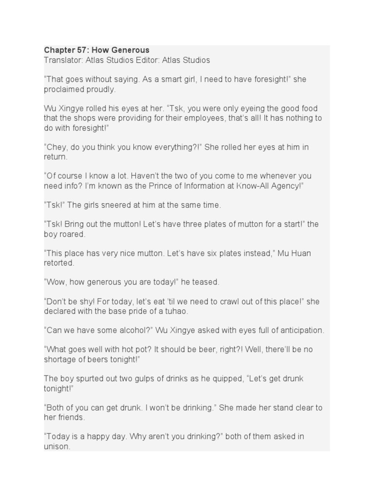 A Generous Meal and Awkward Conversation | PDF