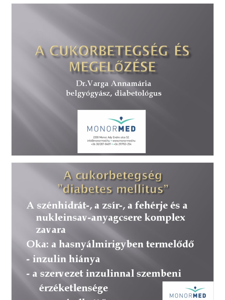 DR - Varga Annamária Belgyógyász, Diabetológus | PDF