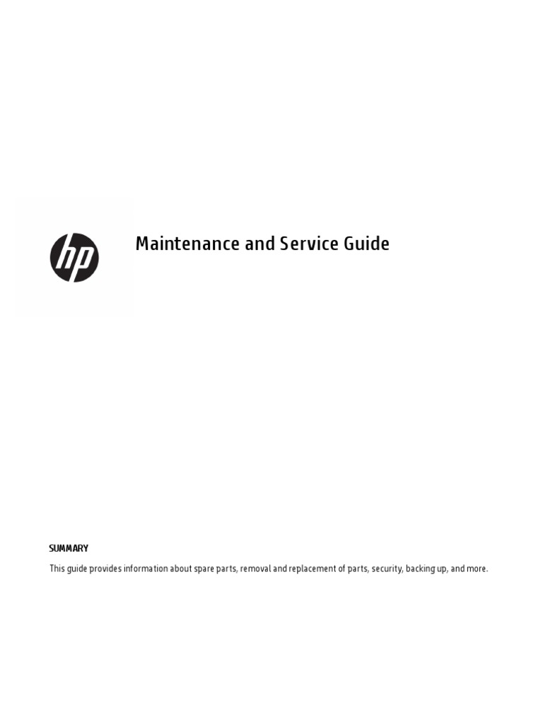 Maintenance and Service Guide | PDF | Microsoft Windows | Usb
