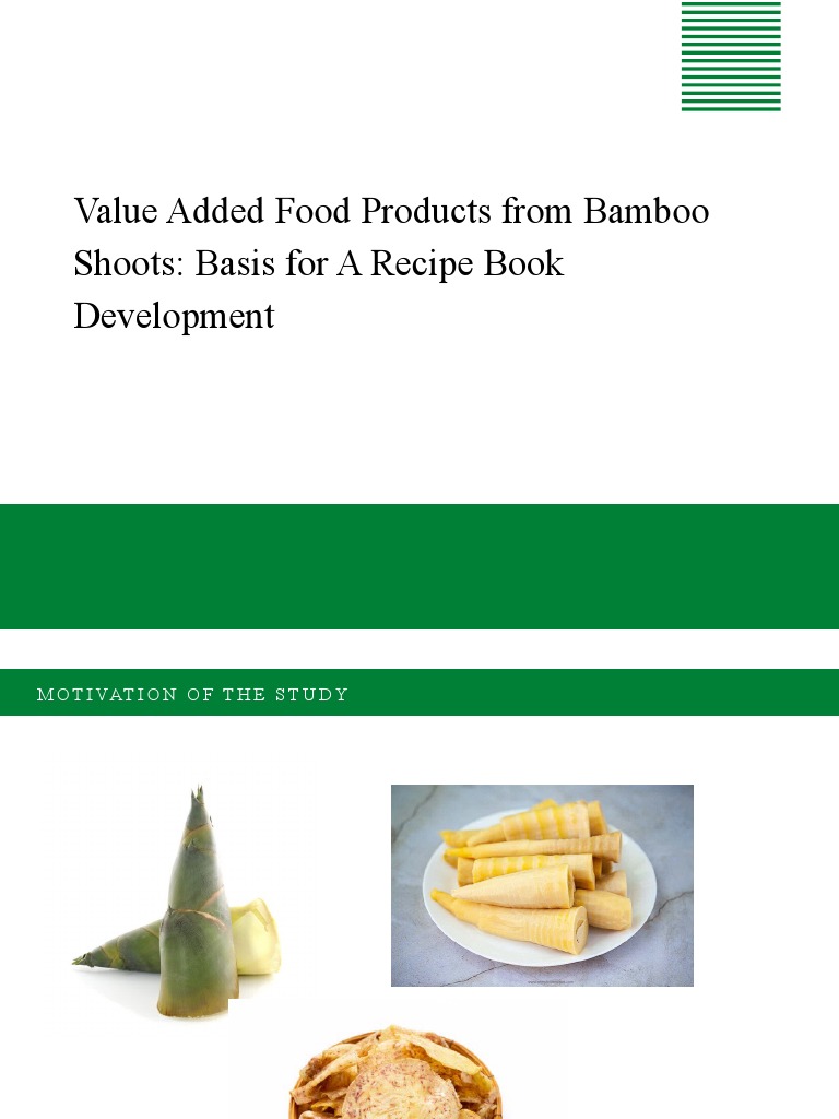Value Added Food Products | PDF | Bamboo | Foods