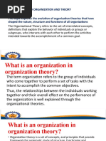 Organization Theory Chapter-1 | PDF | System | Organizational Behavior