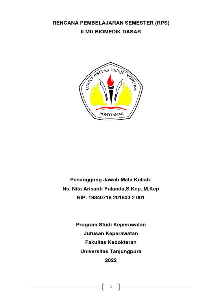 Rps Ilmu Biomedik Dasar 2022 | PDF