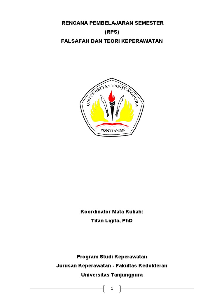 Rps Falsafah Dan Teori Keperawatan 2022-2023 | PDF