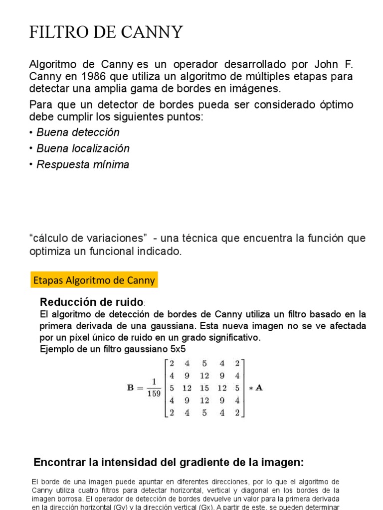 Filtro de Canny | PDF