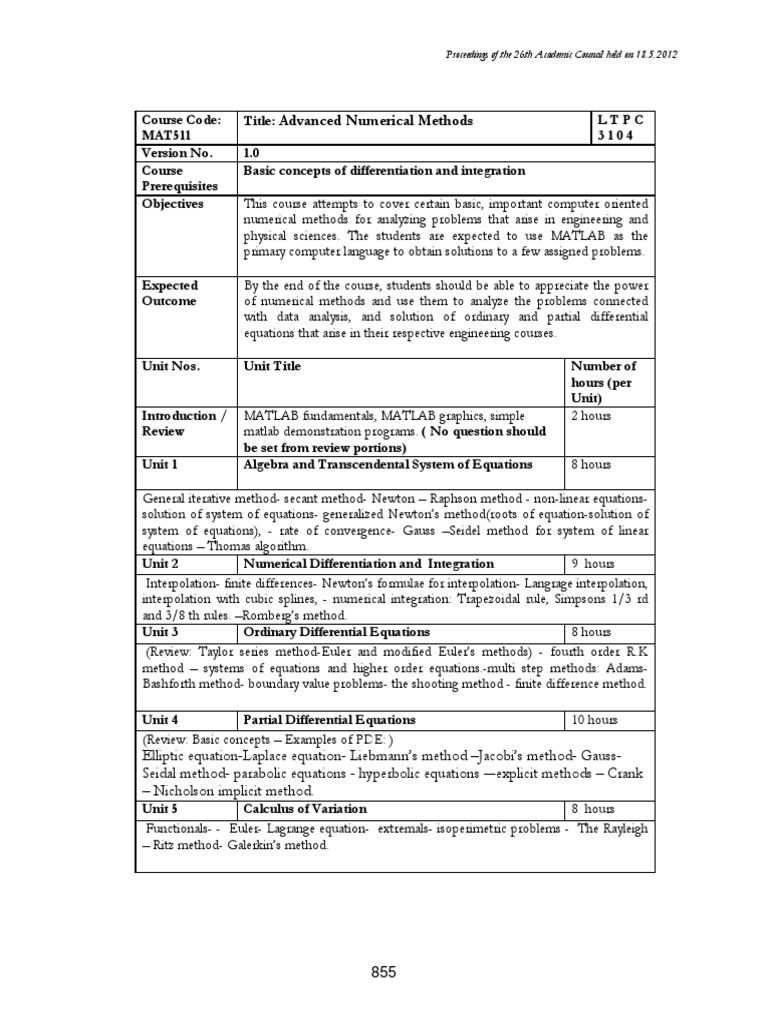 Mat511 Advanced-Numerical-Methods TH 1.10 Ac26 | PDF | Numerical ... Mat511 Advanced-Numerical-Methods TH 1.10 Ac26 | PDF | Numerical ...