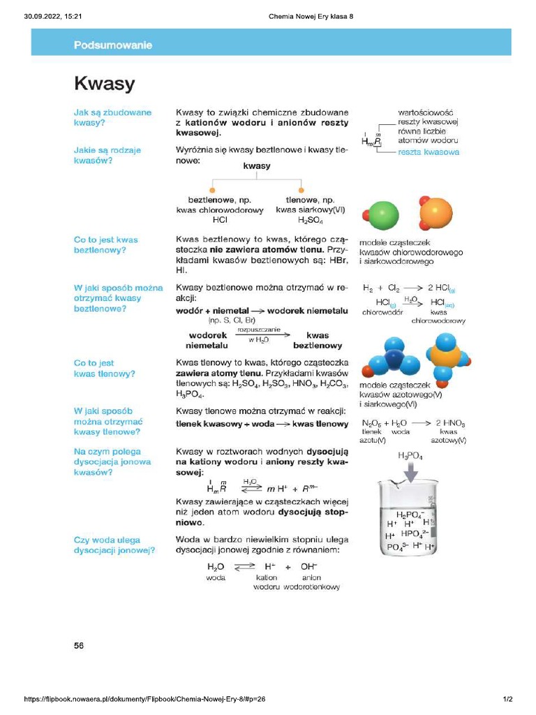 Chemia Kwasy | PDF