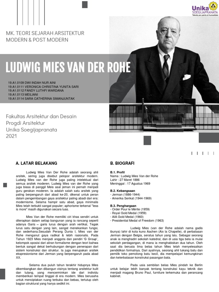 Tsa Mies Van Der Rohe | PDF