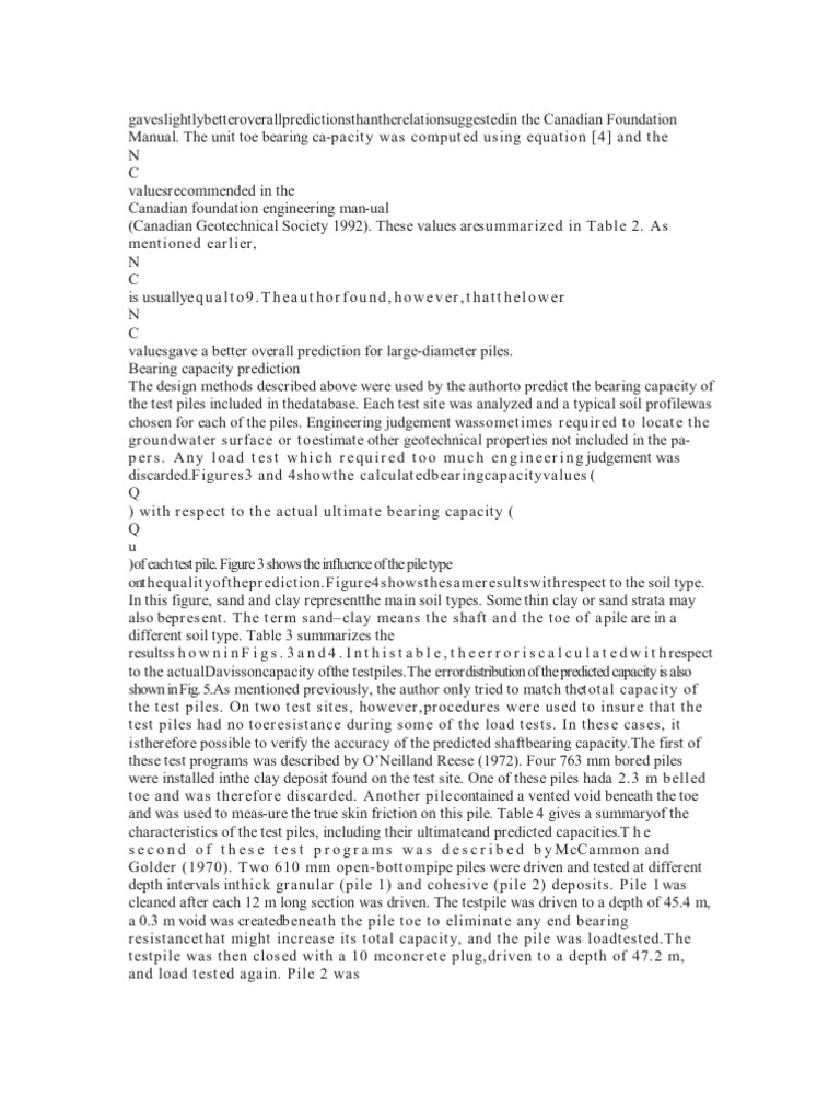 Canadian Foundation Manual | PDF | Deep Foundation | Geotechnical ...