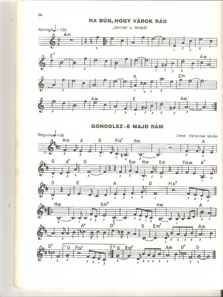 Ha Bűn Hogy Várok Rád, Gondolsz-E Majd Rám | PDF