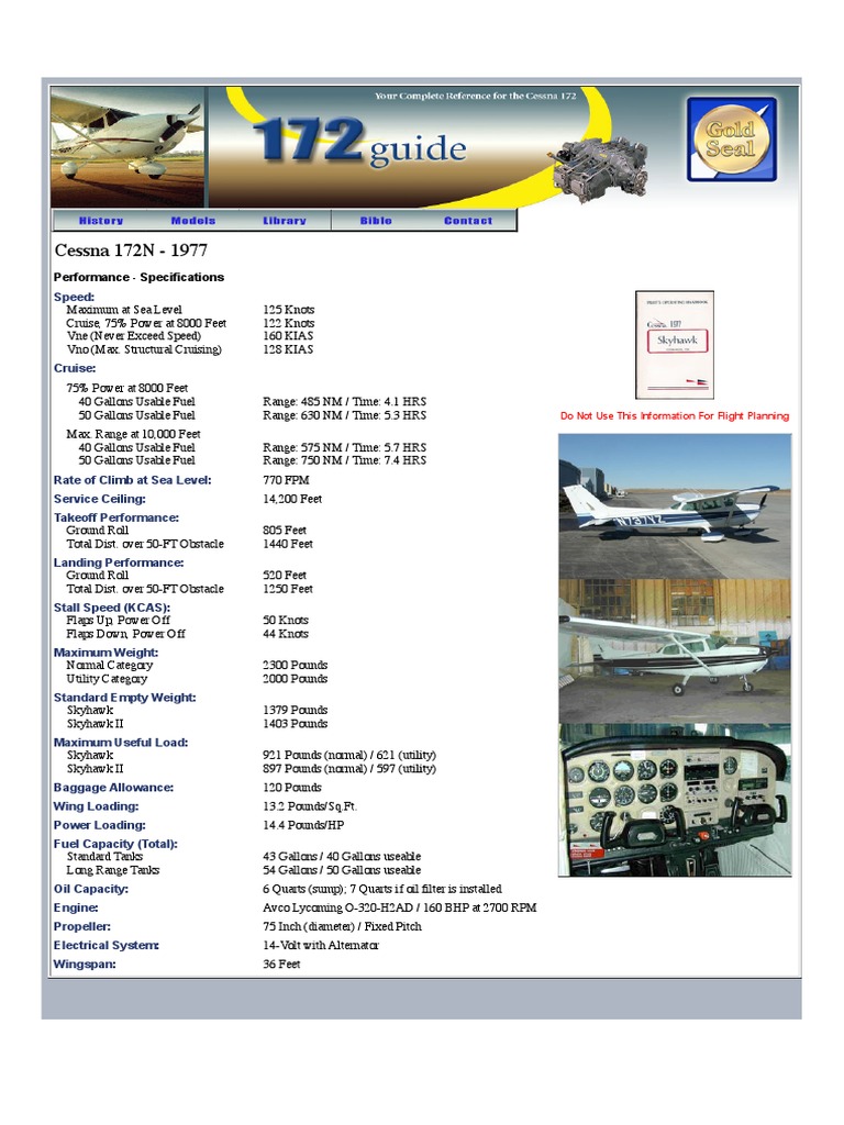C172N 1977 | PDF | Aviation | Manufactured Goods