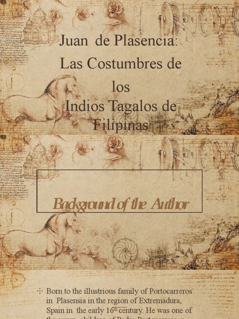 Juan de Plasencia Customs of The Tagalogs | PDF | Philippines