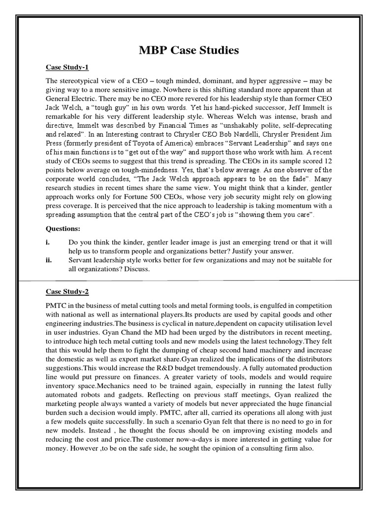 MBP Case Studies | PDF | Heinz | Mc Donald's