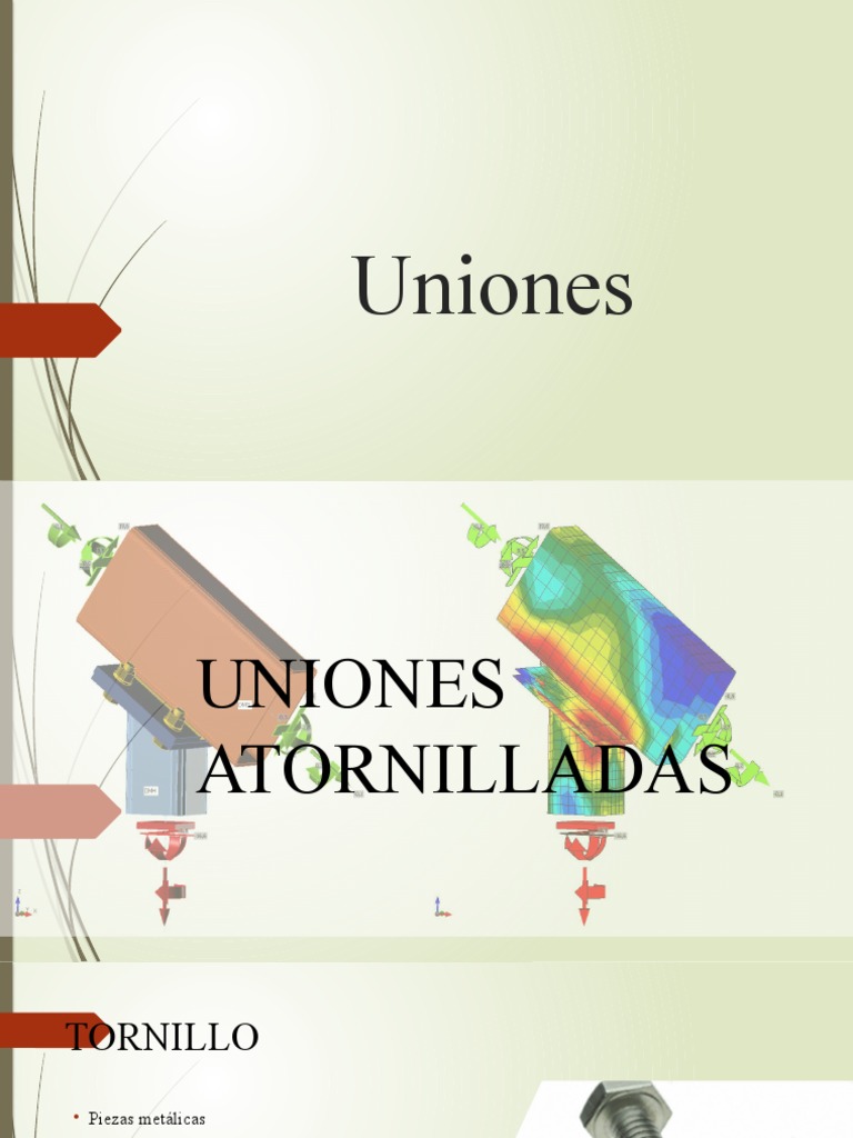 Uniones | PDF | Tornillo | Remache