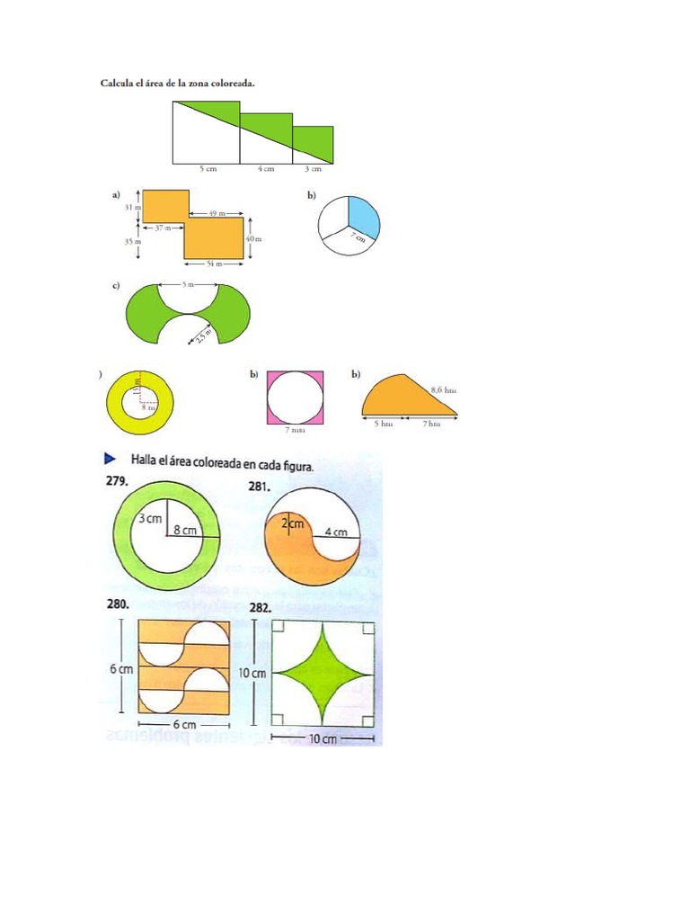 Areas Figuras Coloreadas | PDF