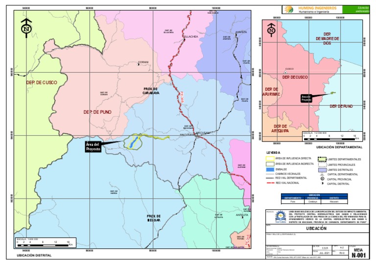 MEIA-N-001 Mapa de Ubicación | PDF | Agua | Geografía Física