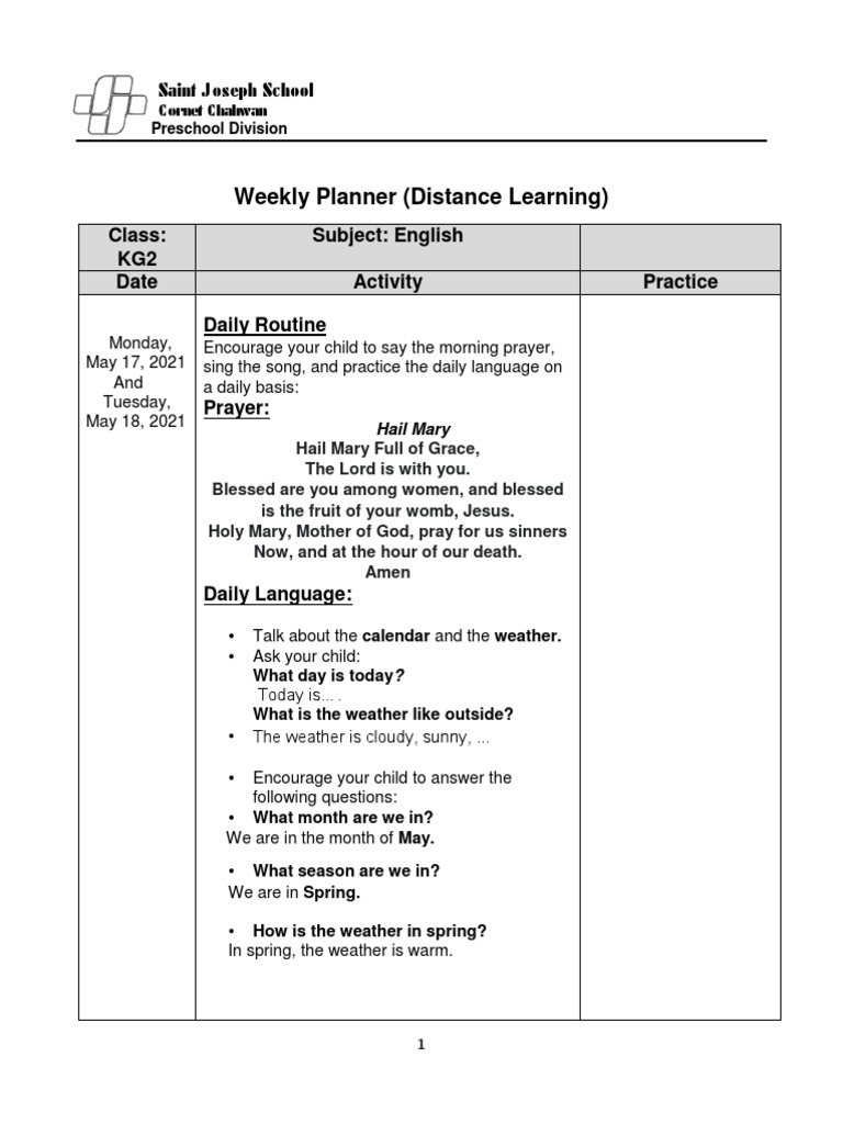 KG2 English Assignments May 17 | PDF | Phonics