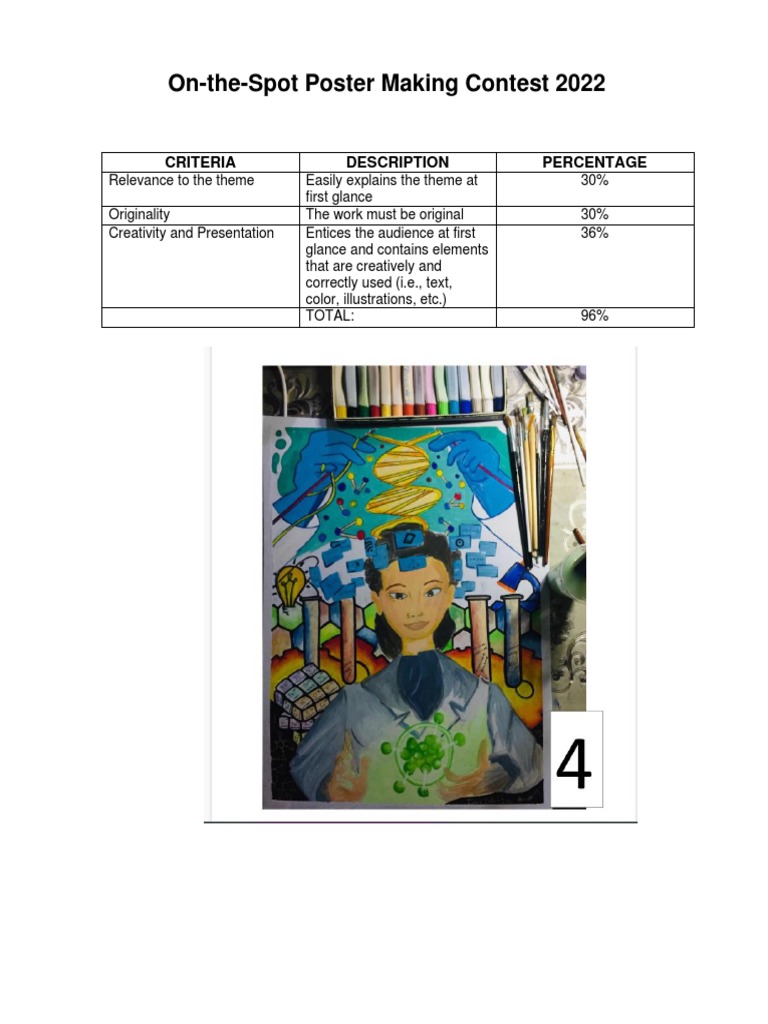 Poster Making Contest Criteria 2022 | PDF | Cognition | Cognitive Science
