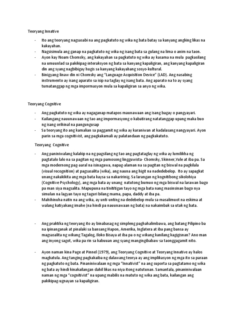 Teoryang Innative Final | PDF