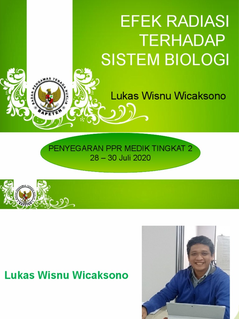 02 Efek Radiasi Penyegaran PPR Medik Tk. 2 Lukas Rev 1 | PDF