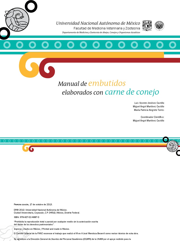 15-Manuall - Embutidos CARNES DE CONEJO | PDF | México | Carne