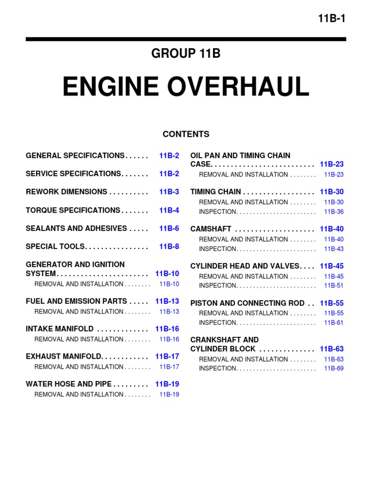 3A92 Engine Manual | PDF | Internal Combustion Engine | Vehicle Parts