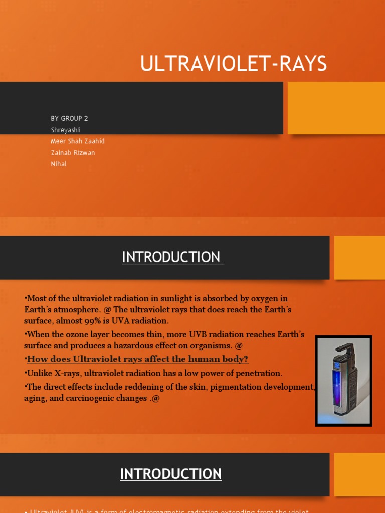 Ultraviolet Rays | PDF | Ultraviolet | Electromagnetic Radiation