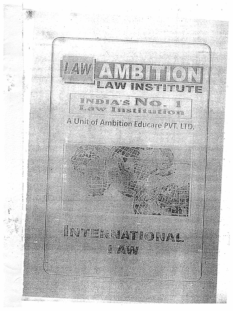 Ambition International Law | PDF
