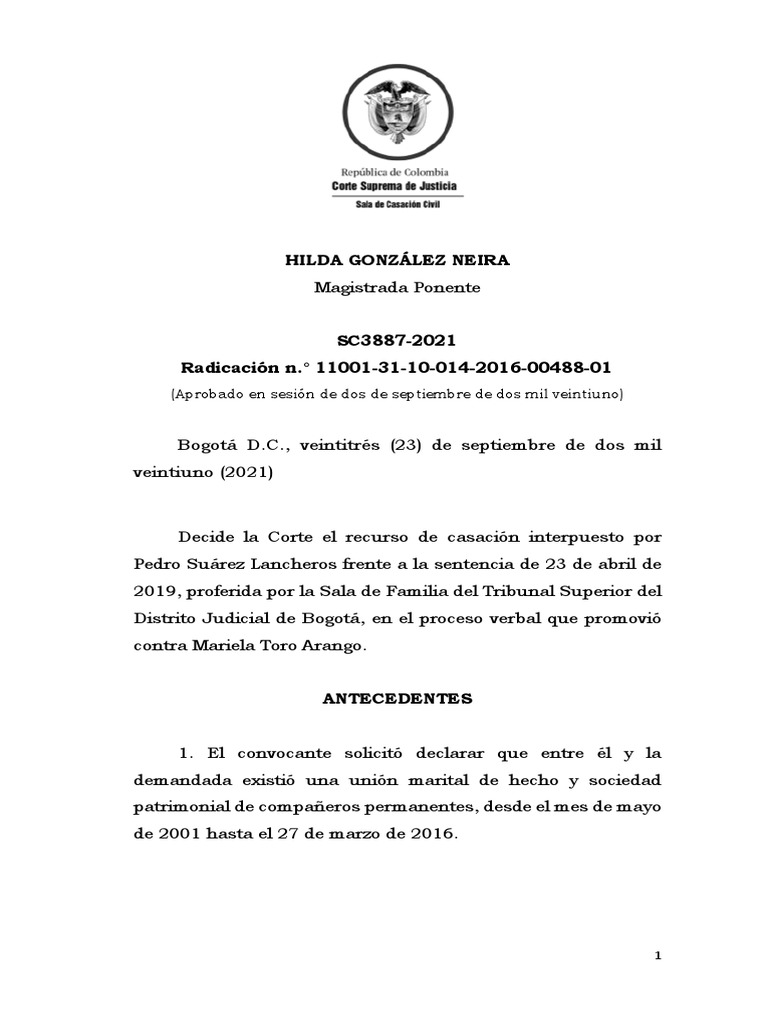 SC3887 de 2021 | PDF