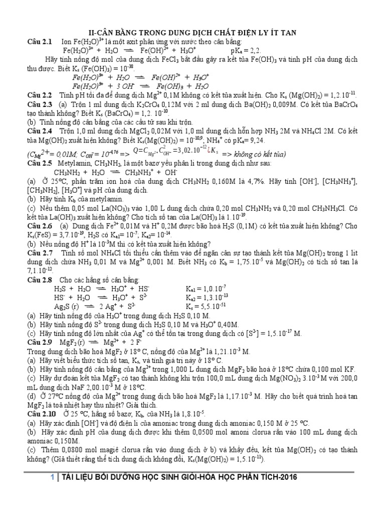 Bai Tap Doi Tuyen He 2016 Ks | PDF