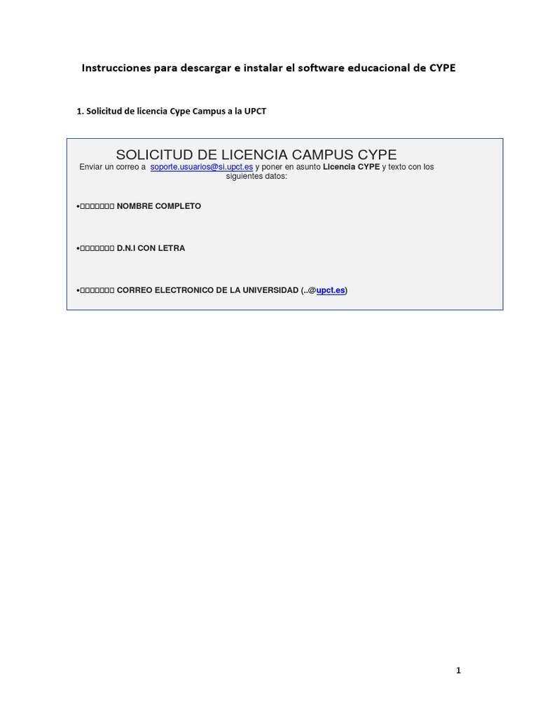 Instrucciones Instalación CYPE | PDF