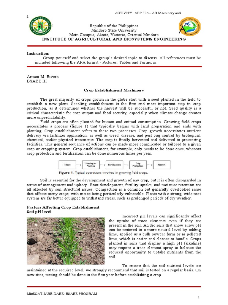 2.2 Research Paper - Machinery Mechanization - Crop Establishment ...