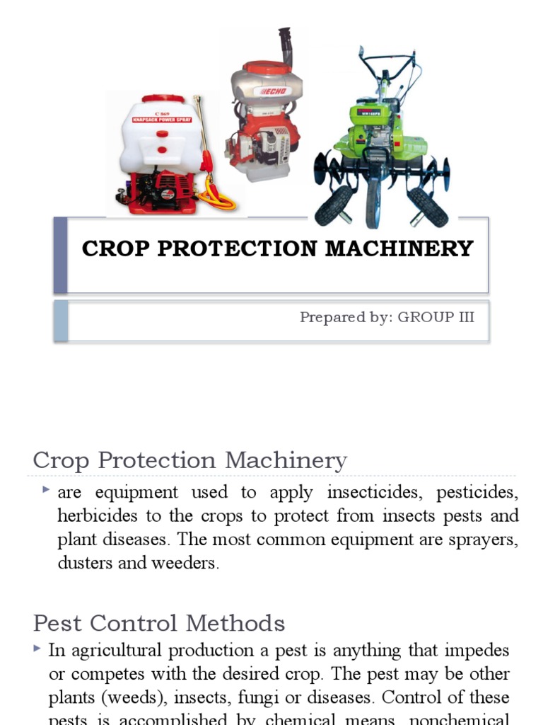 Crop Protection Machinery | PDF