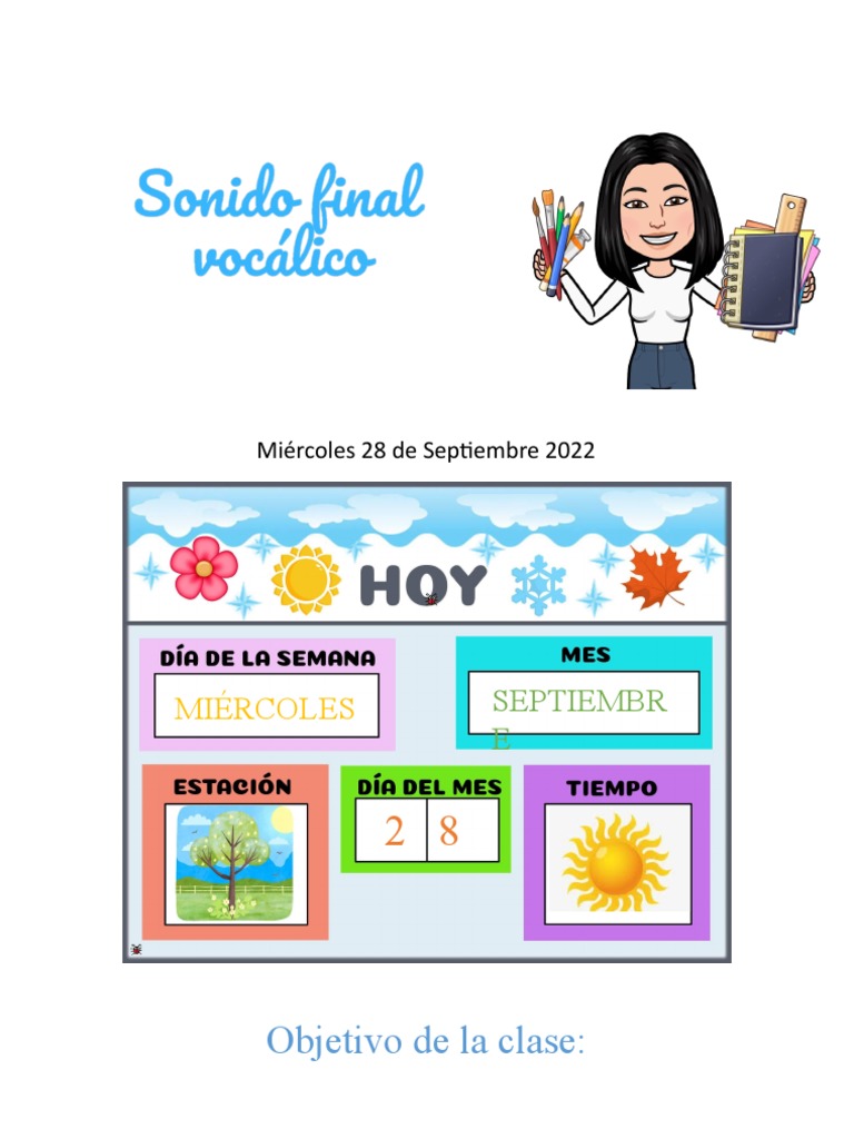 Sonido Final Vocálico | PDF