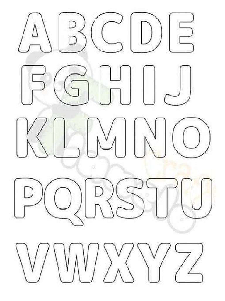Molde Do Alfabeto | PDF