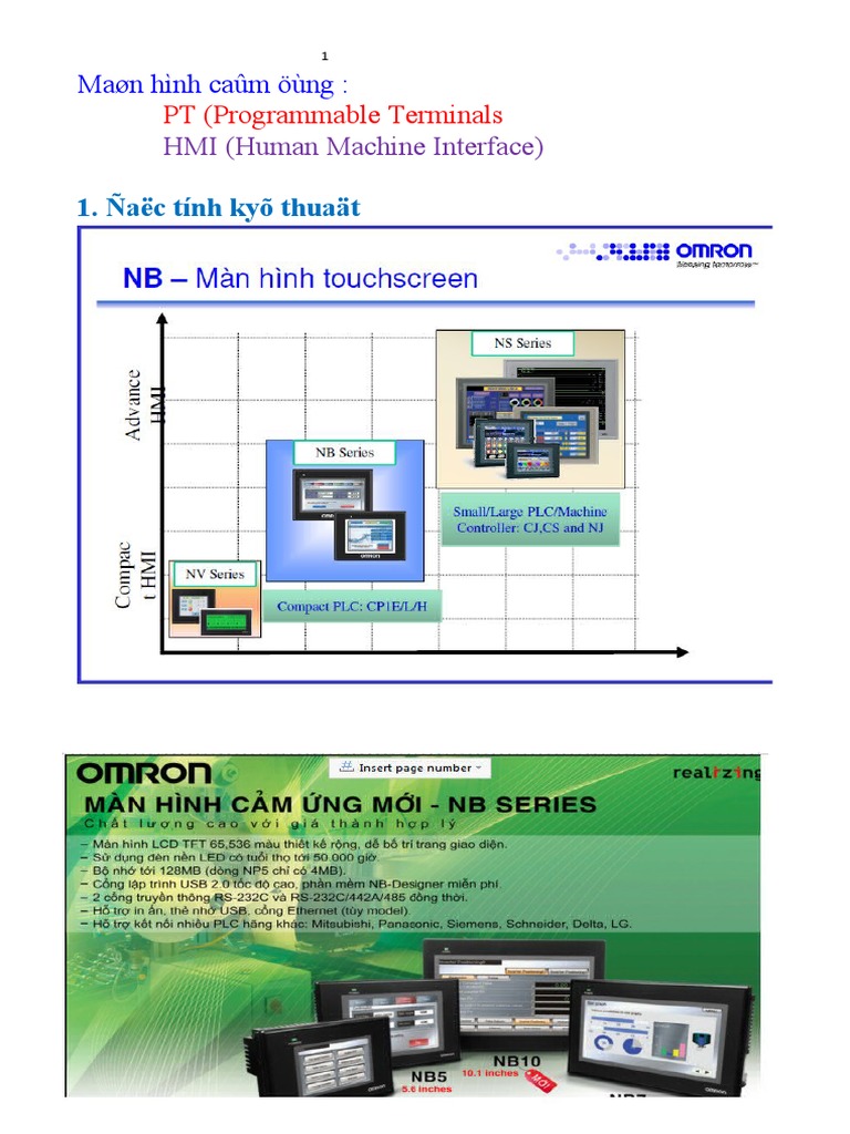 Thực tập với màn hình NB-OMRON | PDF