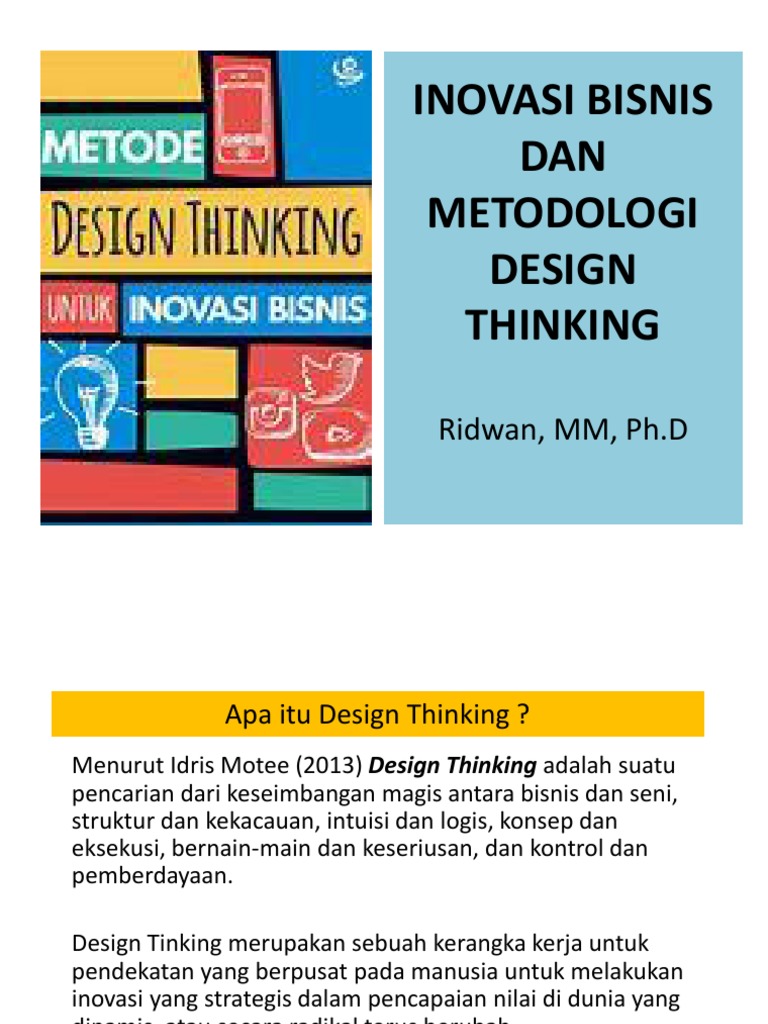 Inovasi Bisnis Dan Metodologi Design Thinking - 2 | PDF