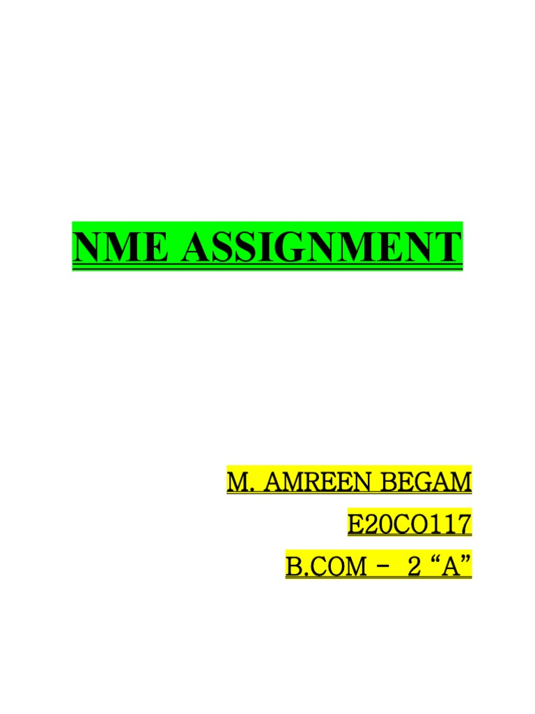 Nme Assignment - Yoga and Welness | PDF | Dieting | Obesity