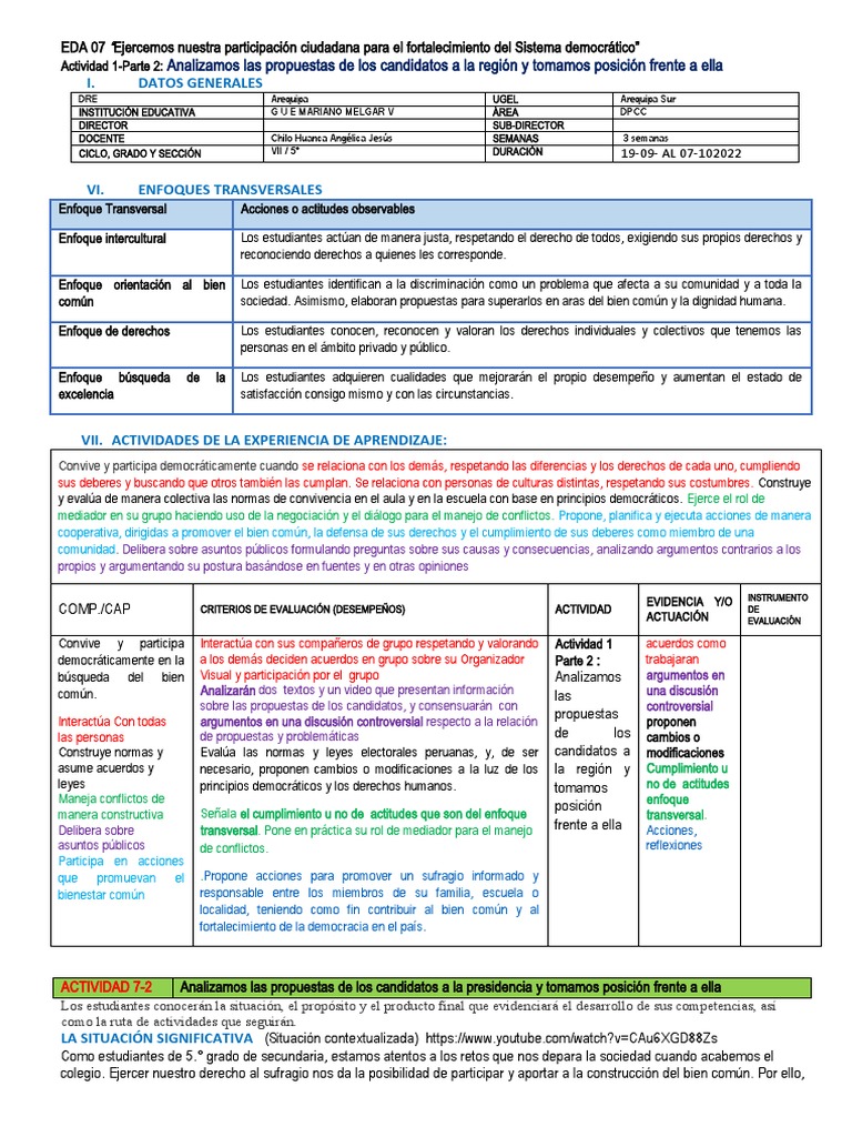 Eda 7-Actv2 | PDF | Democracia | Ideologías políticas