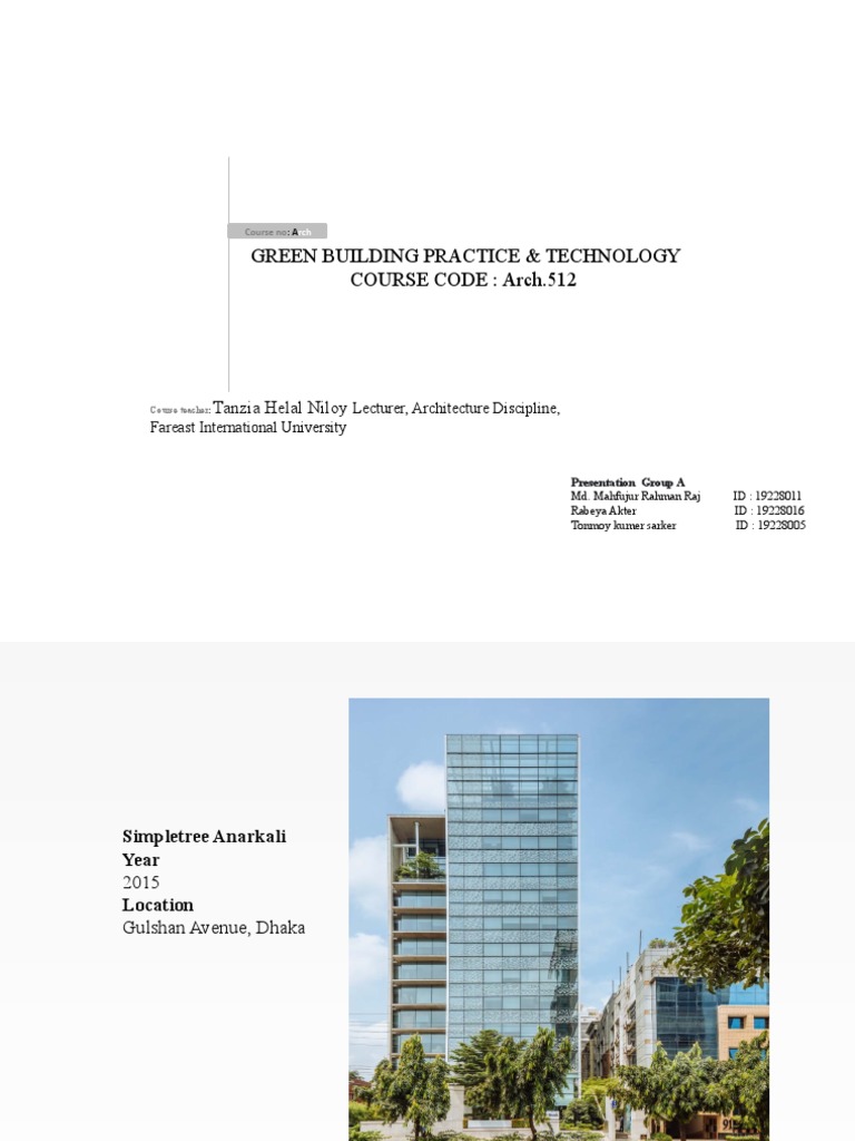 Green Building Assignment Final 08-04-2022 | PDF | Green Building ...