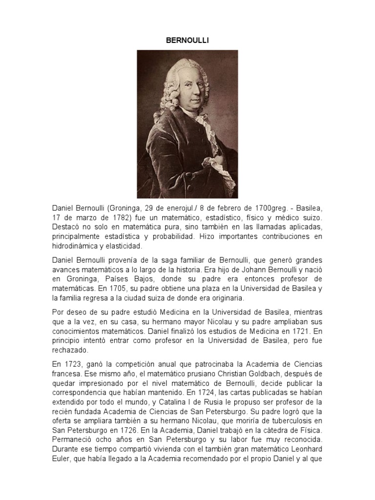 Bernoulli | PDF | Science