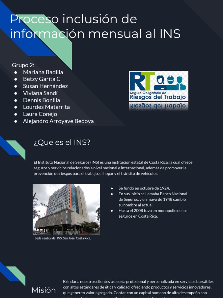 Proceso de Inclusión en el INS | PDF | Póliza de seguros