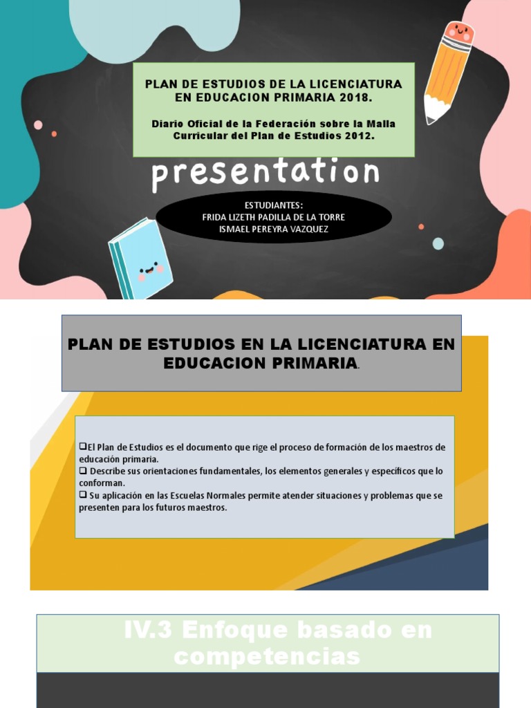 Plan de Estudios de La Licenciatura en Educacion Primaria 2018 | PDF | Plan de estudios | Evaluación