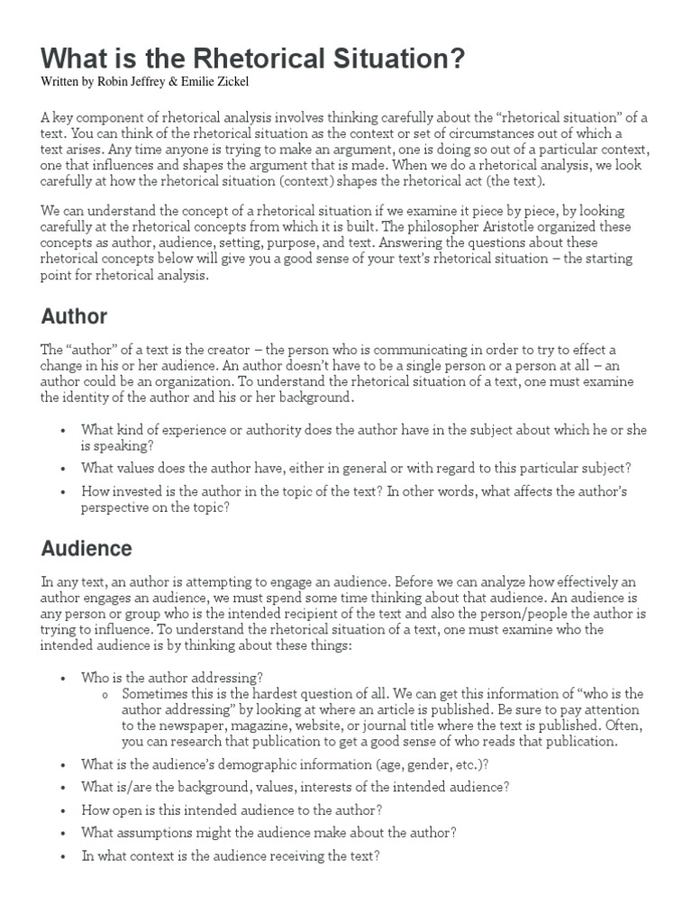 Rhetorical Analysis Guide | PDF | Rhetoric | Concept
