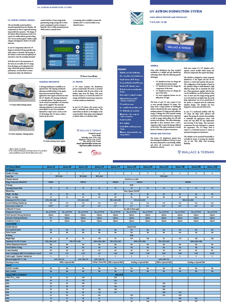 Reliable UV Disinfection System Using Medium Pressure Lamp Technology ...