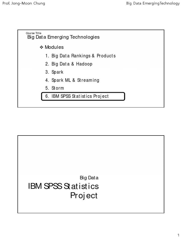 Ibm Spss Statistics Project | PDF | Spss | Statistics