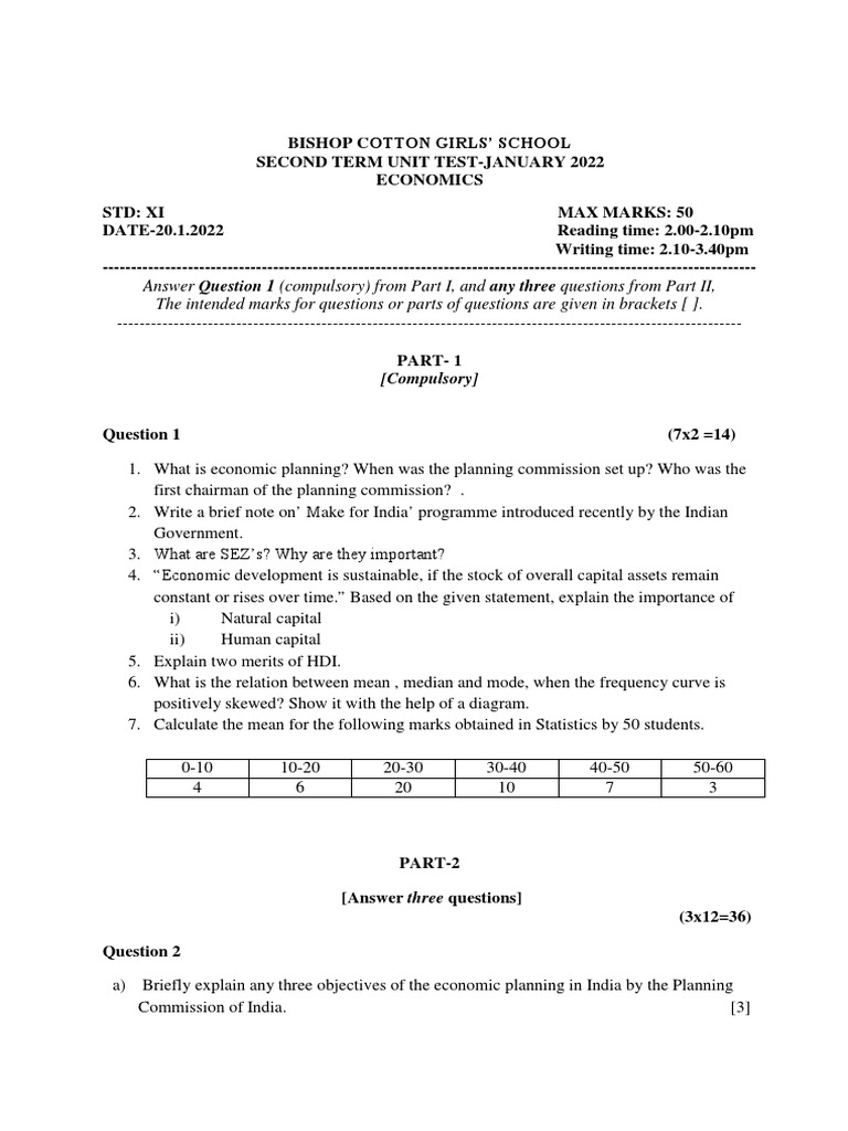 Economics ISC 11 | PDF | Economies | Economics