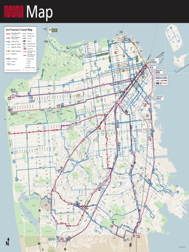 Sfmta Metro Case Map 04-22-3525 | PDF