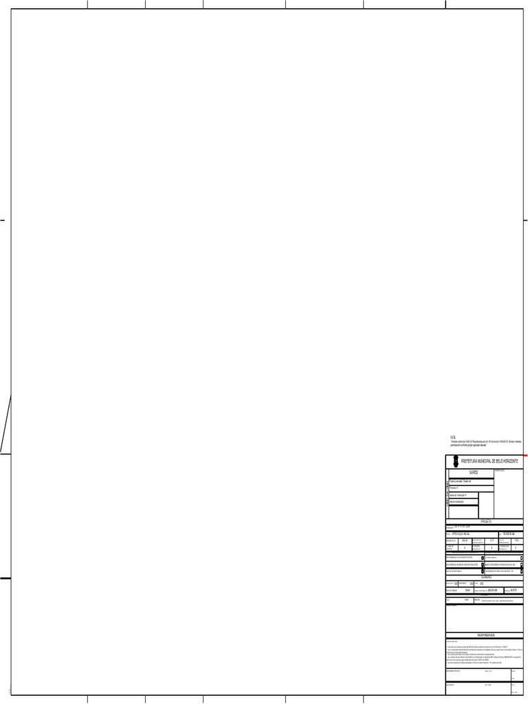 Modelo Formato Padrão PBH A0 Com Carimbo Primeira Folha | PDF